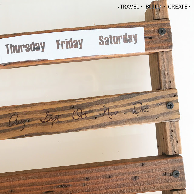 DIY Perpetual Calendar – Sliding Wood Calendar Tutorial
